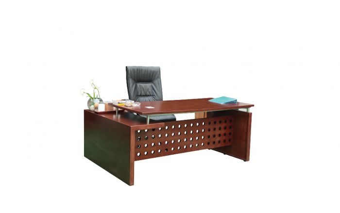 EXECUTIVE TABLE WITH SIDE RACK